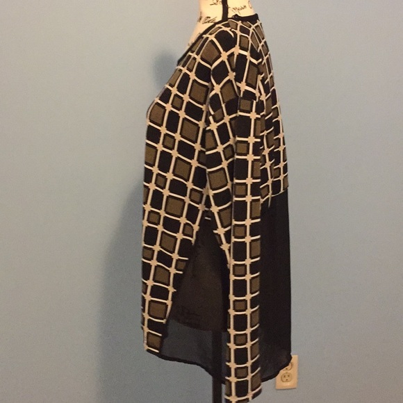 Michael Kors | Tops | Michael Kors Sheer Half Back Top | Poshmark